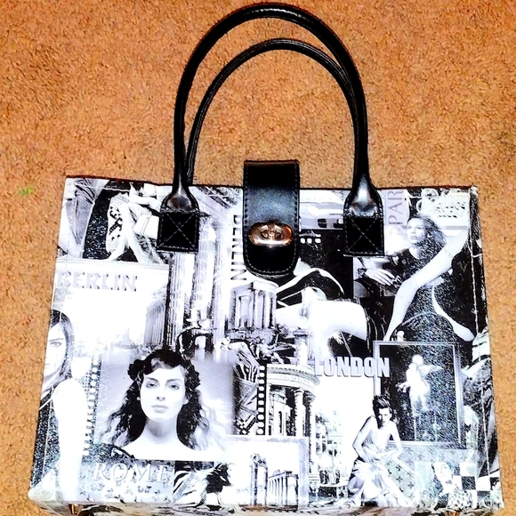 Trend Quest | Office | Trend Quest File N Go Organizer Tote Black White ...